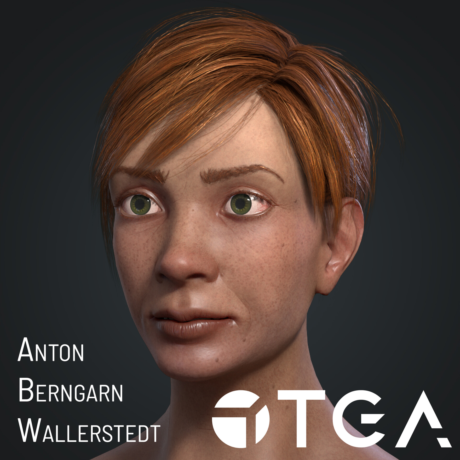ArtStation - Aisling - Realistic Game Character Head