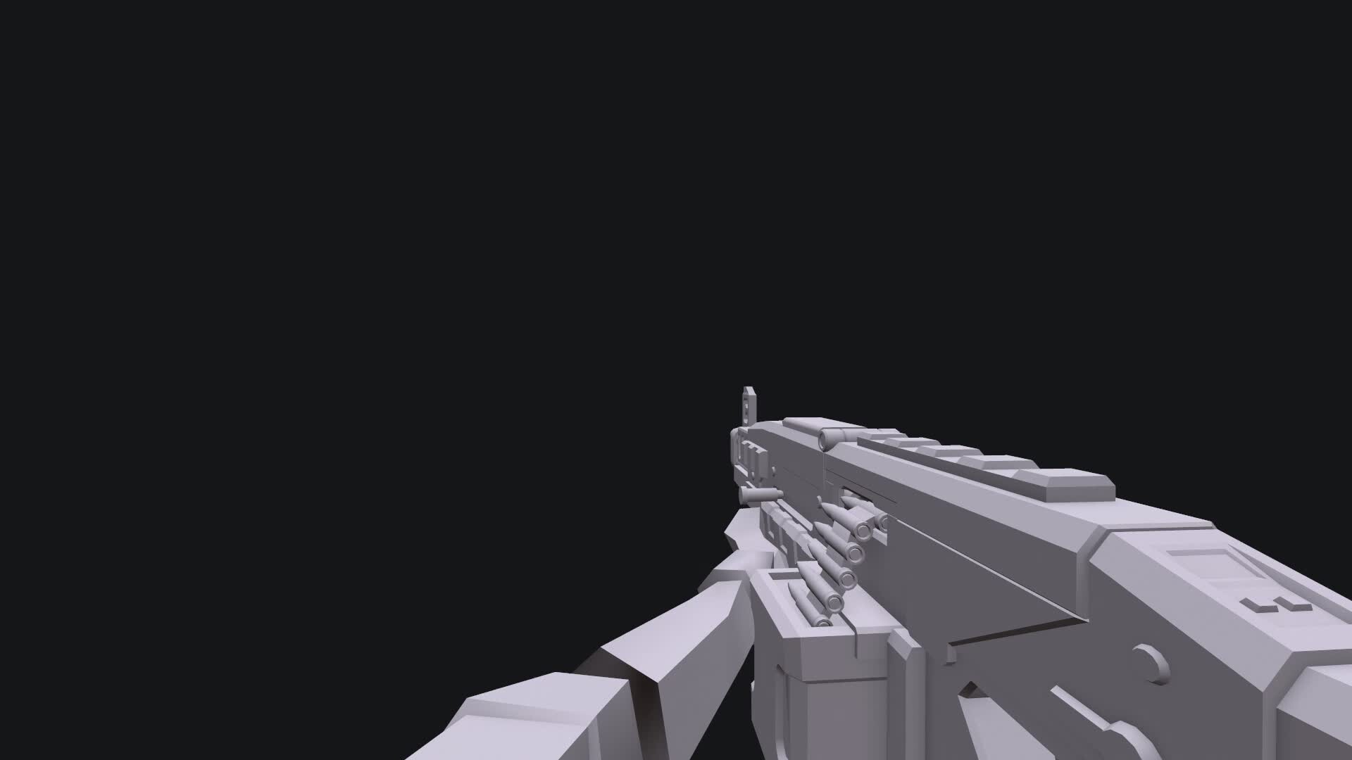ArtStation - Heavy machine gun animation