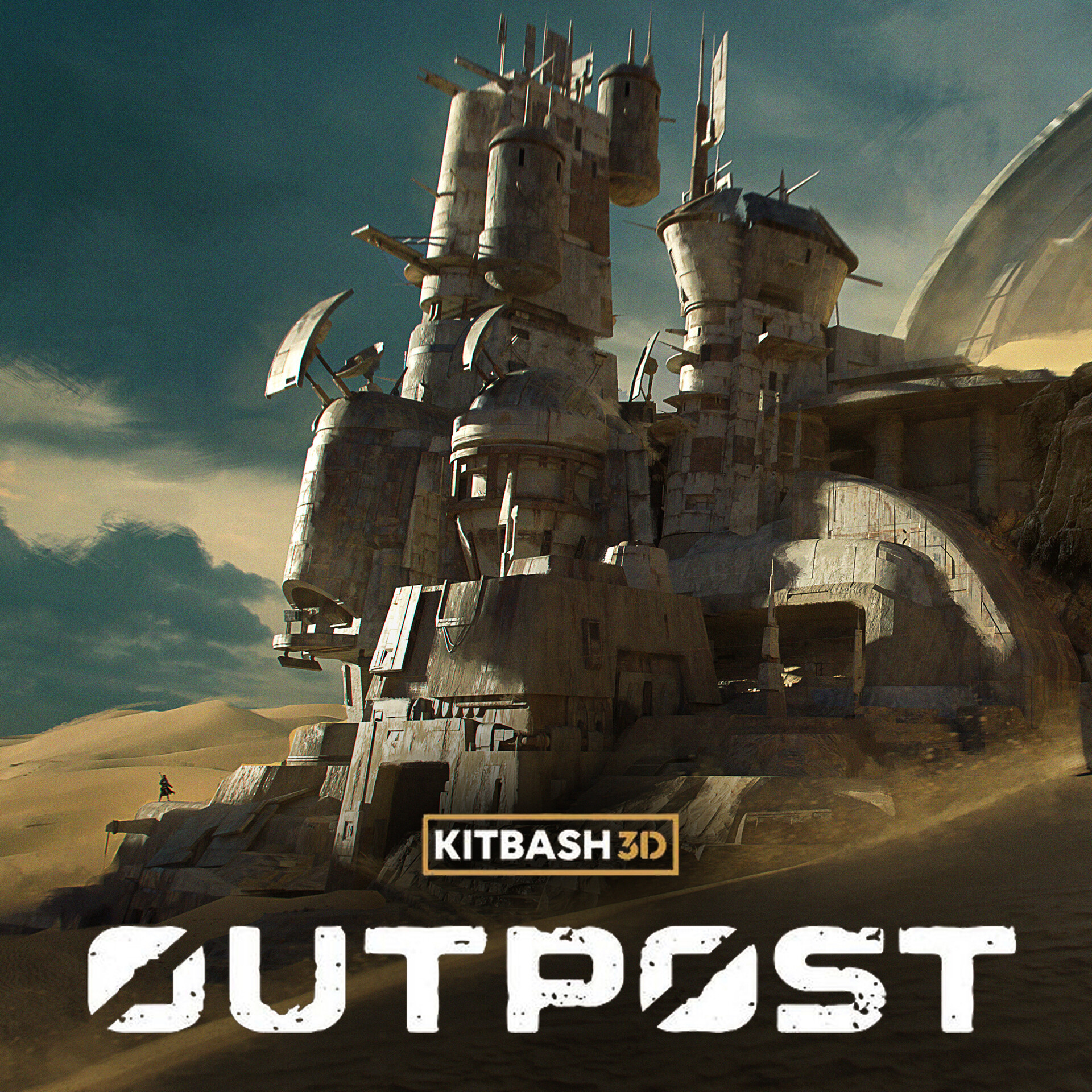 ArtStation - "Outpost" - Kitbash3D Alternate Cover Art