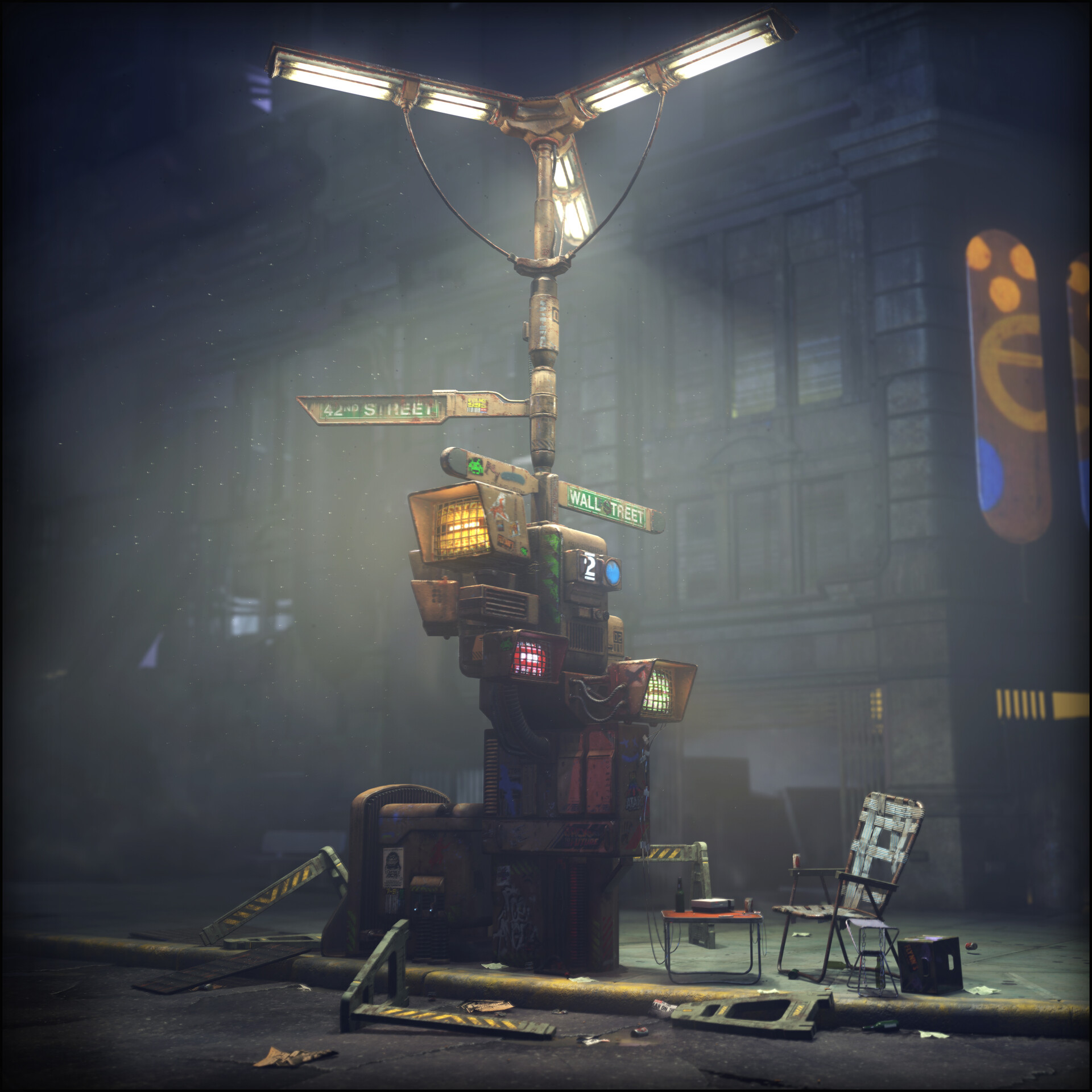 ArtStation - Blade Runner Inspired Lamp