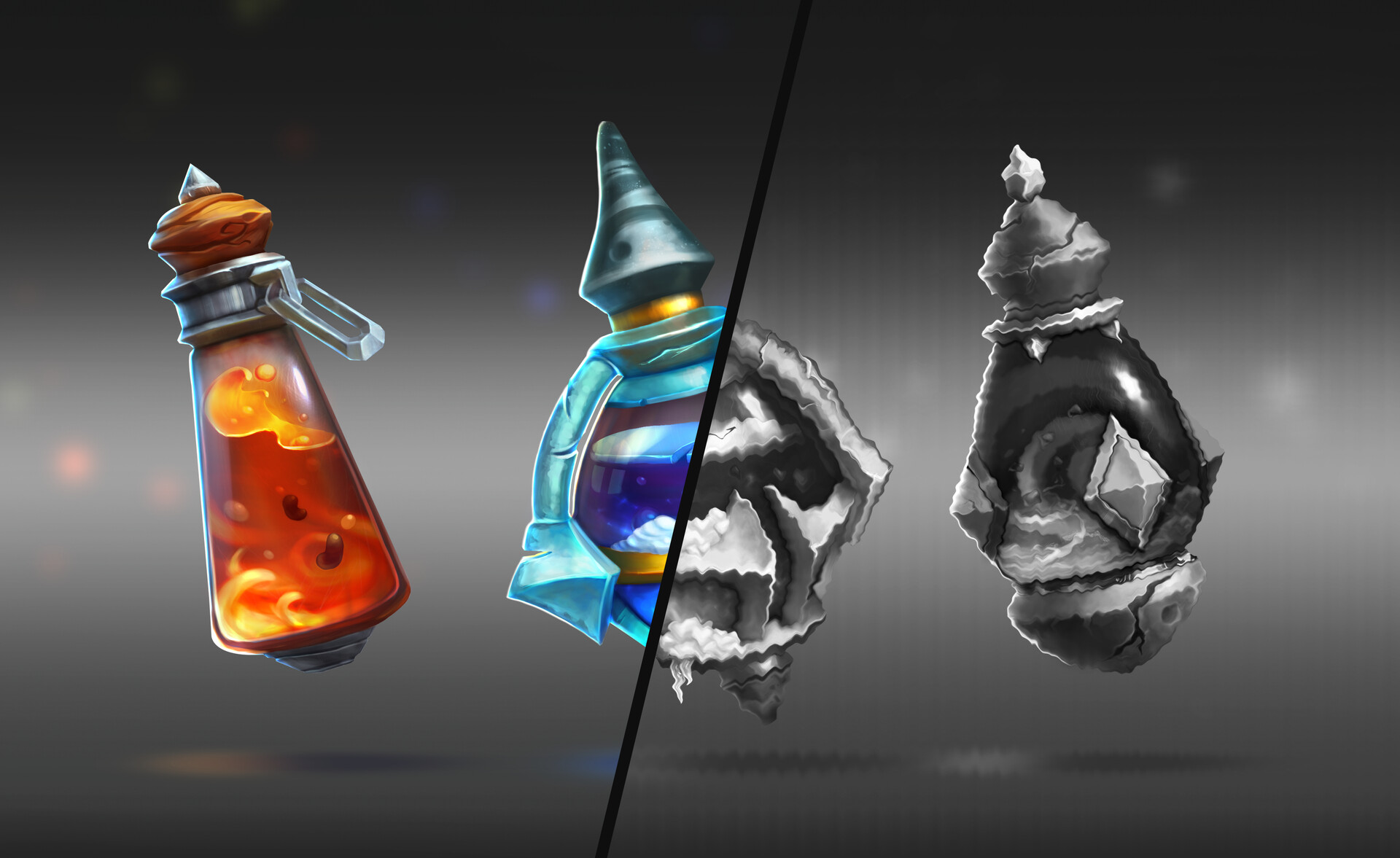 ArtStation - Stylized 2d props