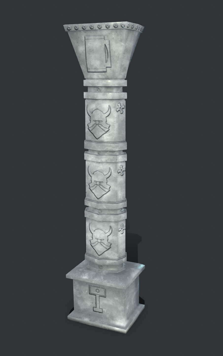 ArtStation - Low poly dwarven column
