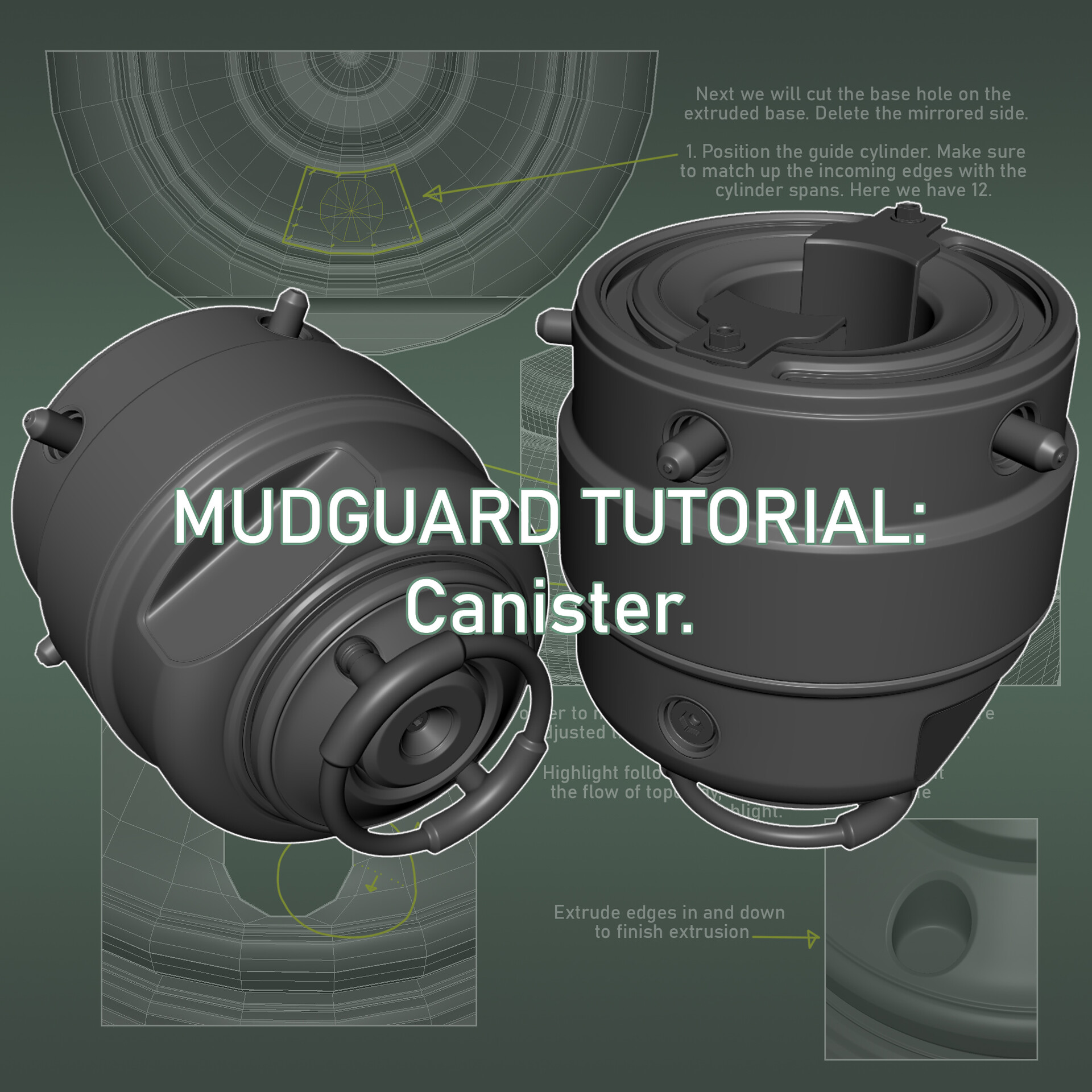 ArtStation - MUDGUARD TUTORIAL: CANISTER