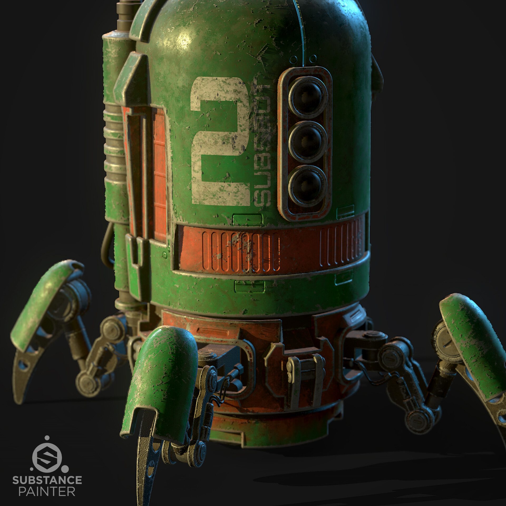 ArtStation - Substance Spiderbot