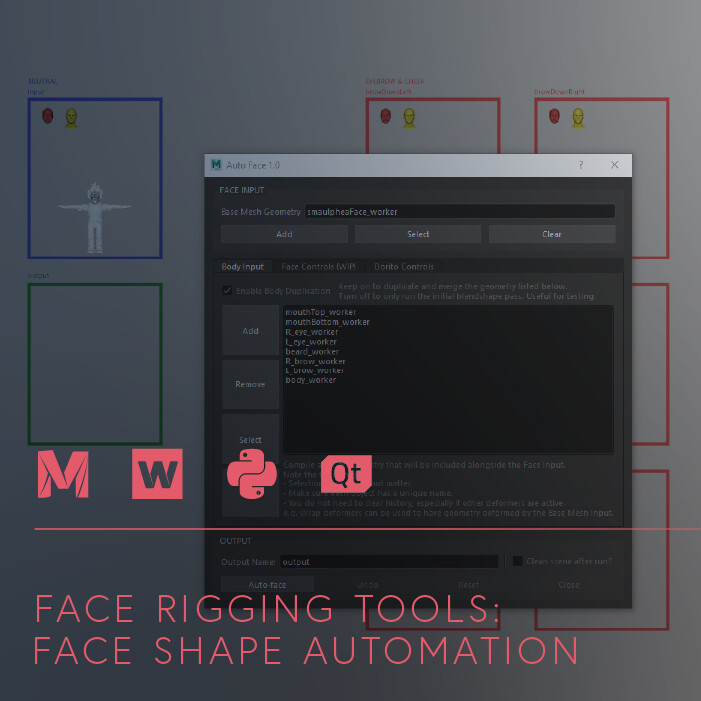 Ryder Noll-Robles - Face Rigging Tool: Face Shape Automation