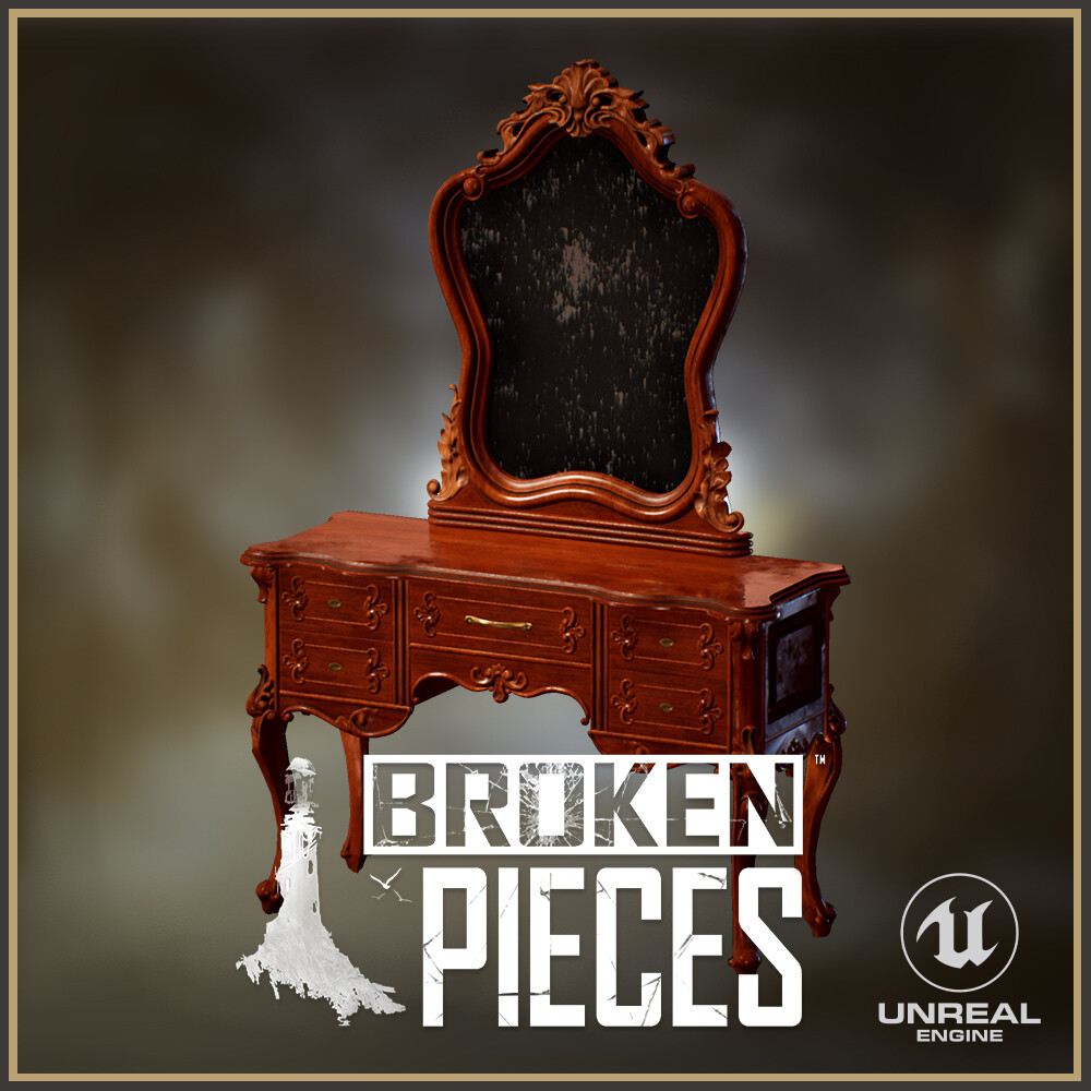ArtStation - Dressing Table - Broken Pieces