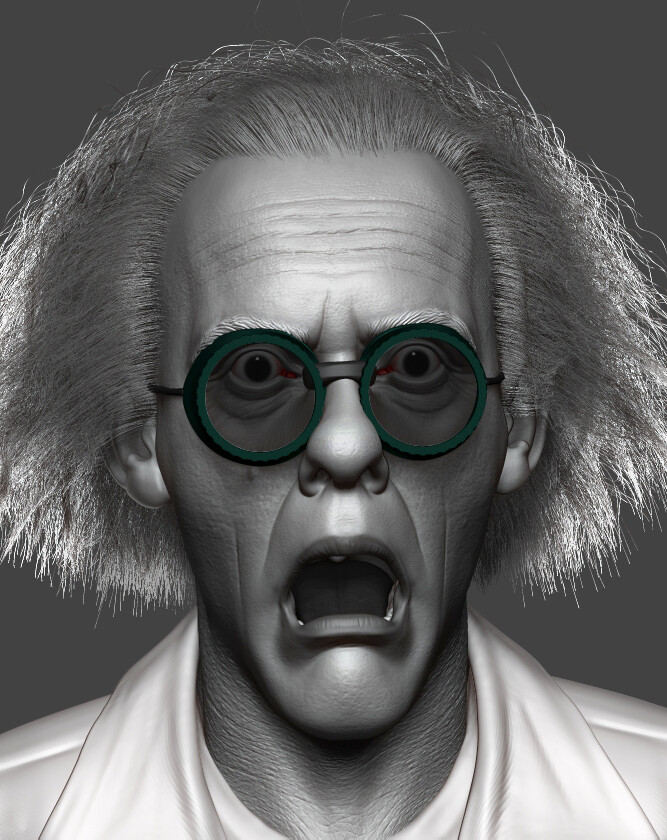 ArtStation - "Christopher Lloyd" likeness