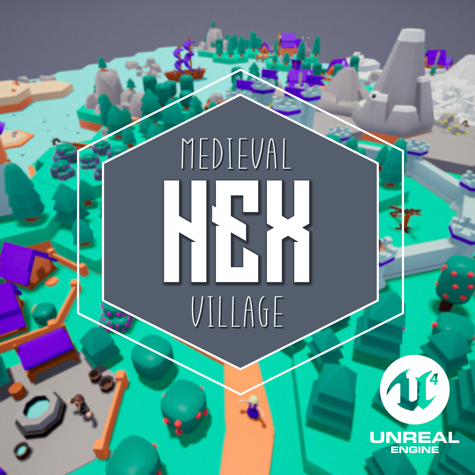 ArtStation - Hex Medieval Village