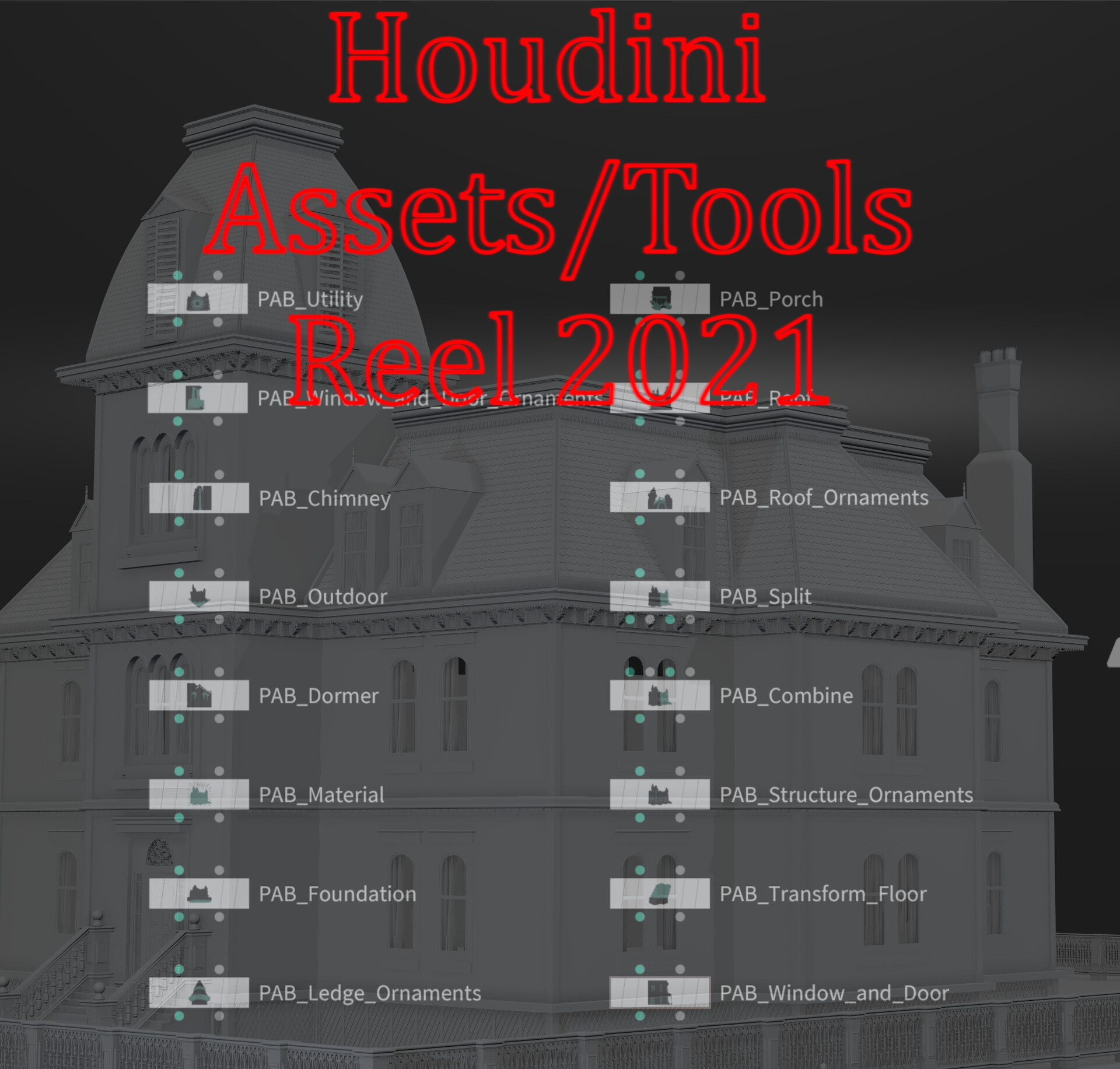 ArtStation - Houdini Assets/Tools Reel 2021