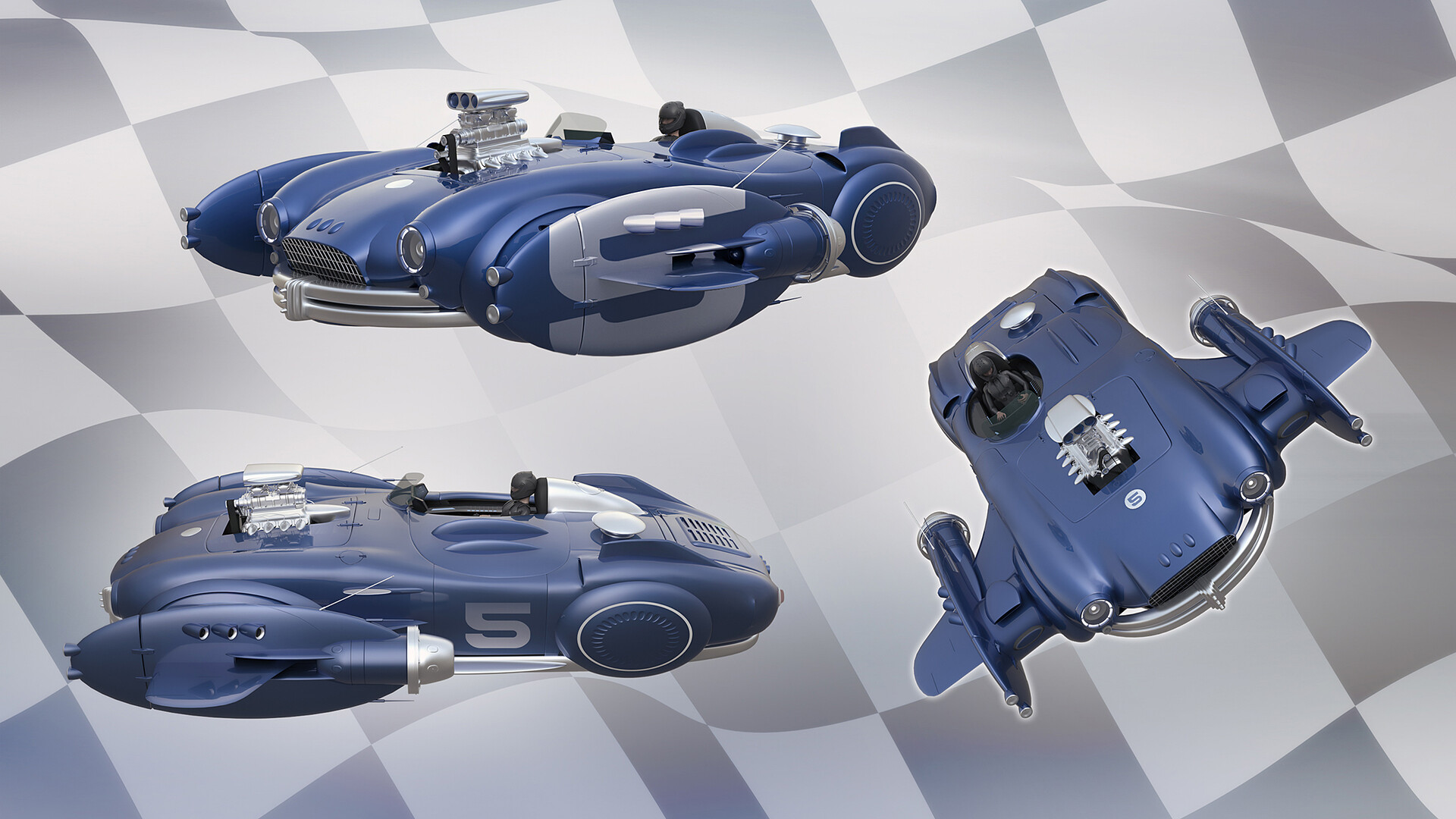 ArtStation - Retro Speeder Concept