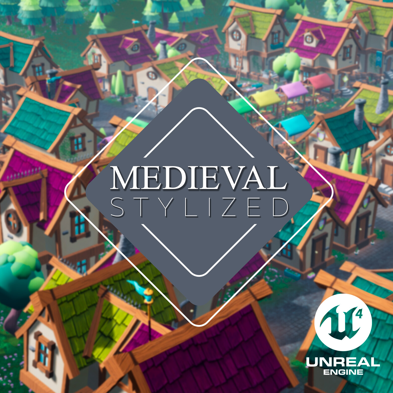 ArtStation - Medieval Stylized Town