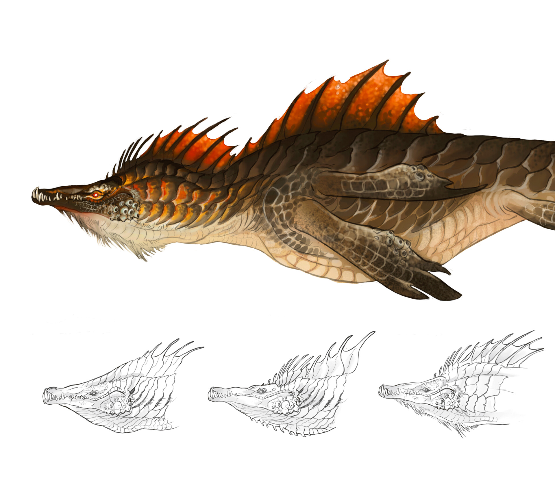 ArtStation - Sea Dragon Concept