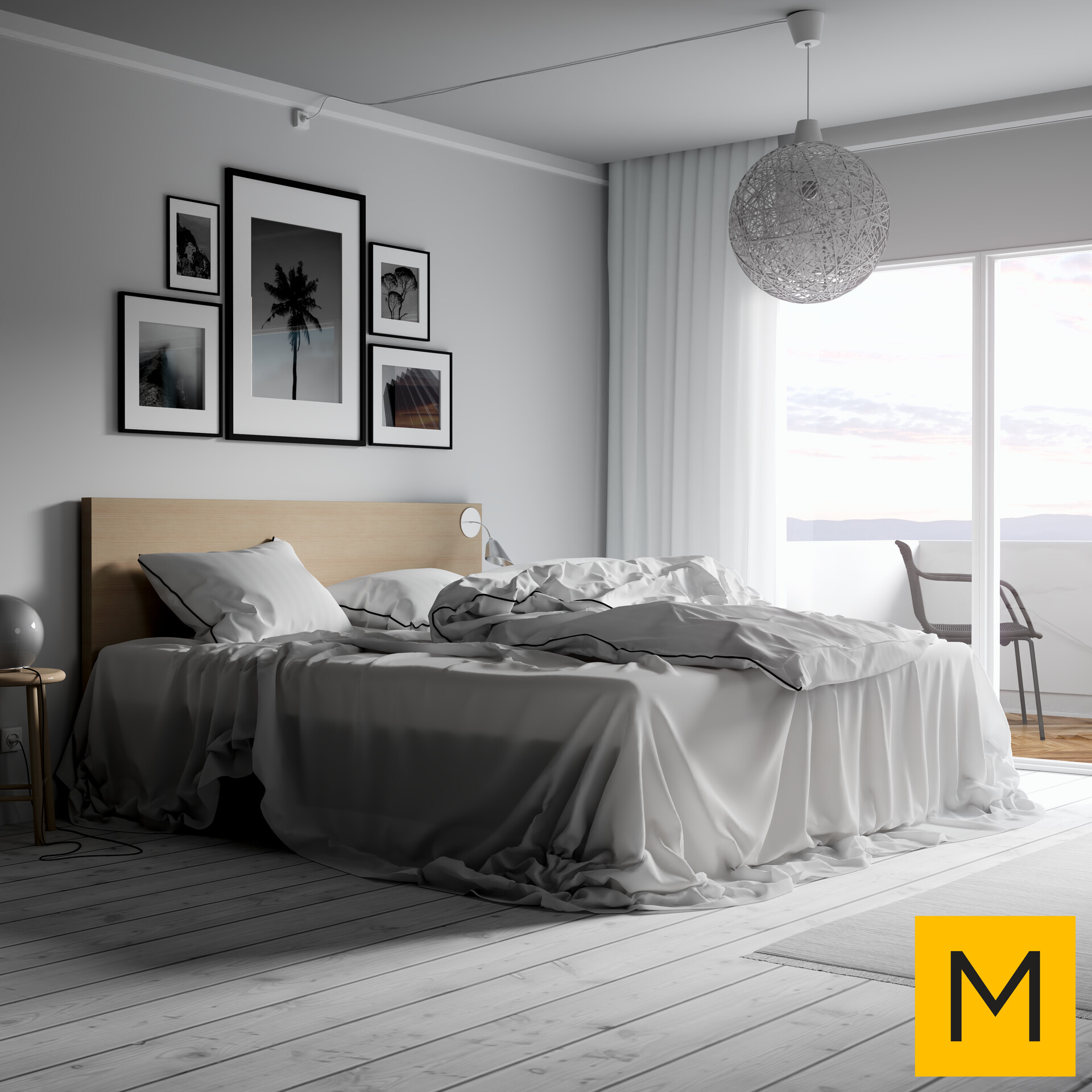 ArtStation - Messy sheets - Render study