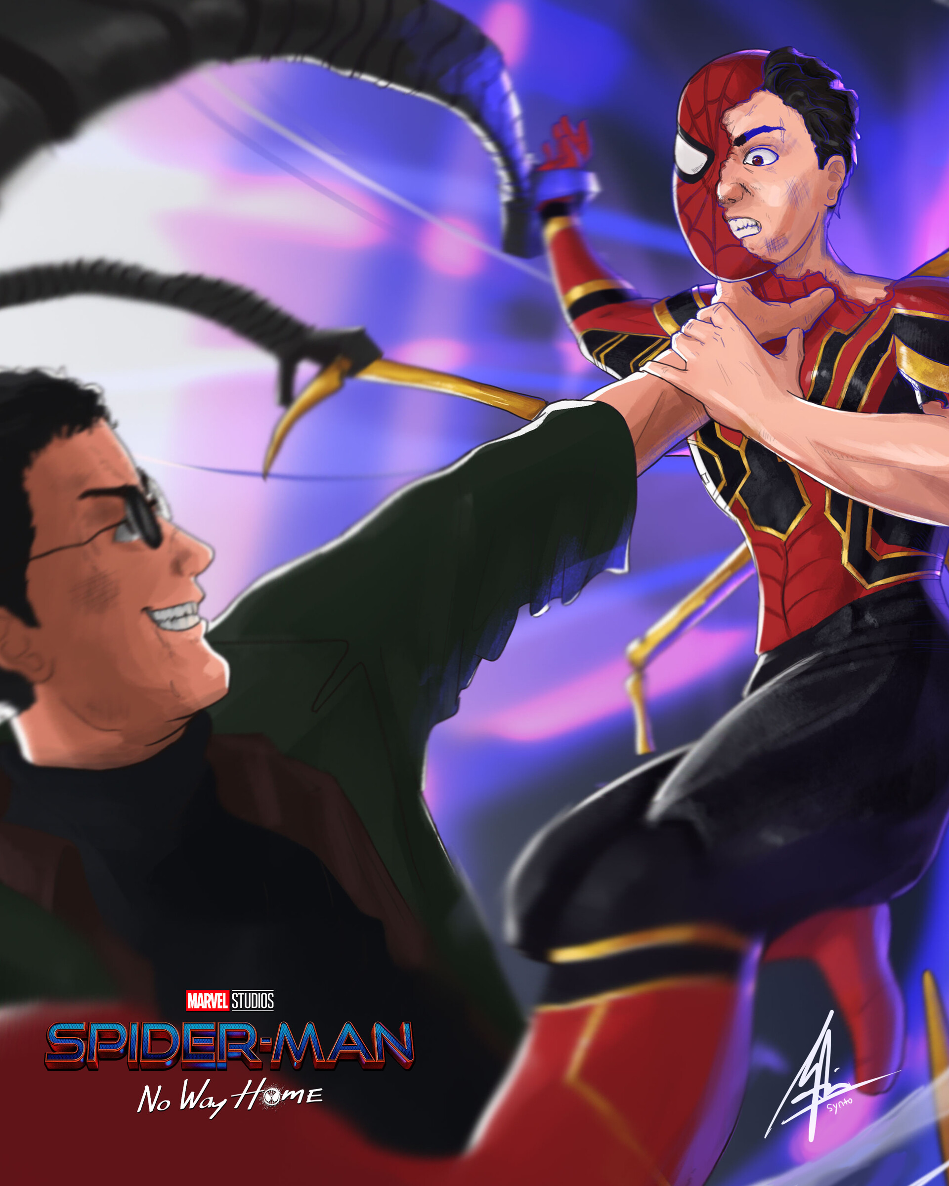 ArtStation - Spiderman vs Dr oct -Fanart