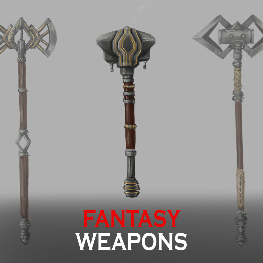 ArtStation - Fantasy Weapons