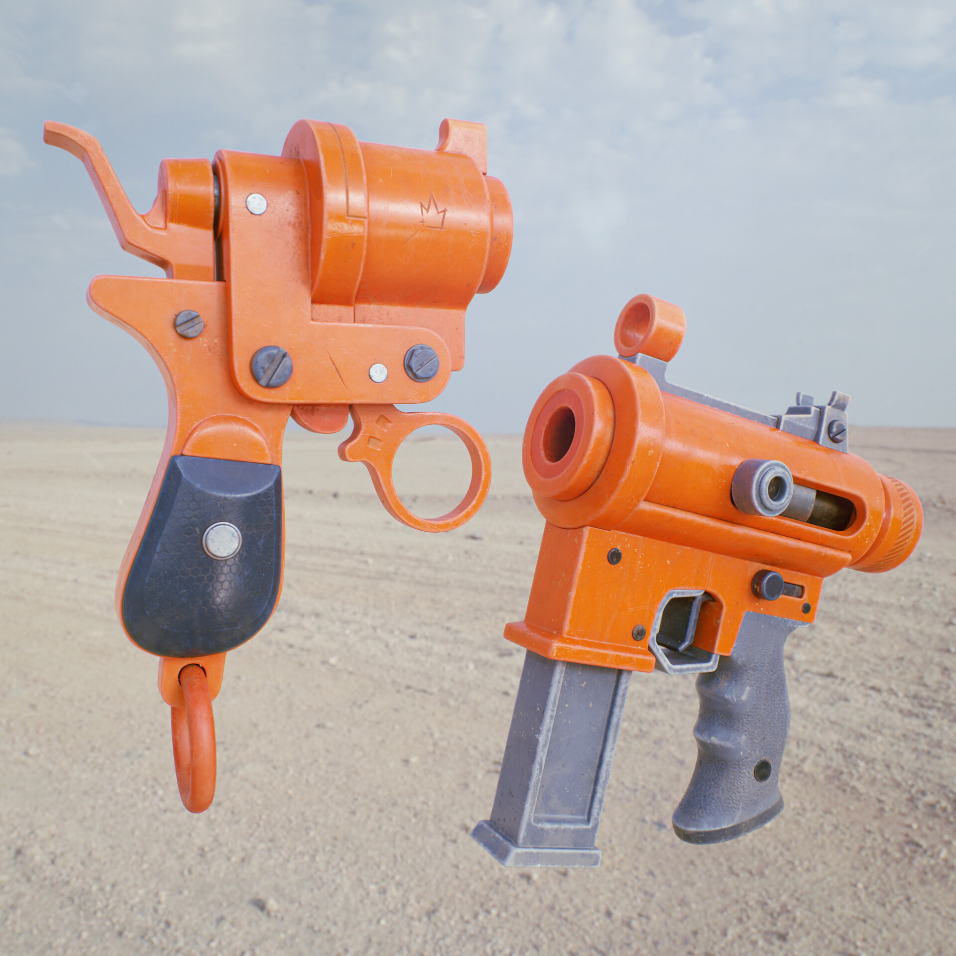 ArtStation - Orange Flare Guns