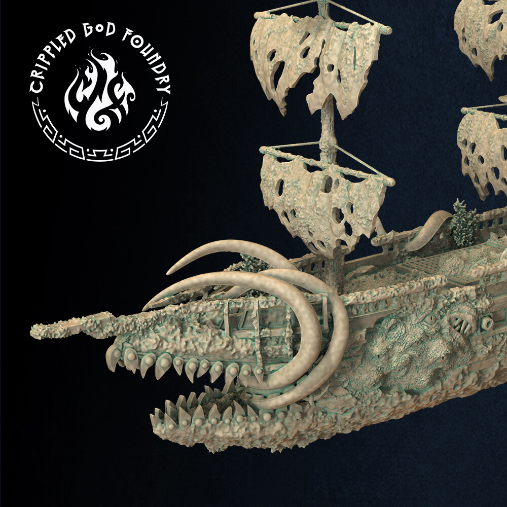 ArtStation - ABYSSAL WATERS - CHAOS PIRATE SHIP