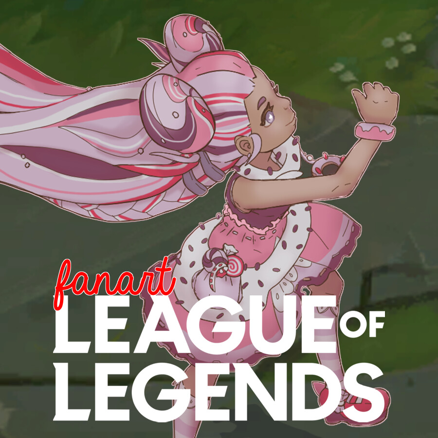 ArtStation - Sugar Rush Zoe, LOL Fanart