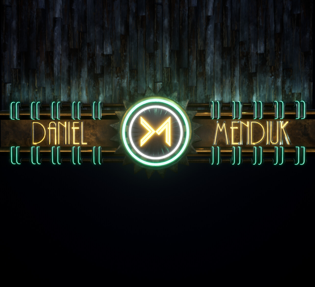 ArtStation - Neon Bioshock Portfolio Sign