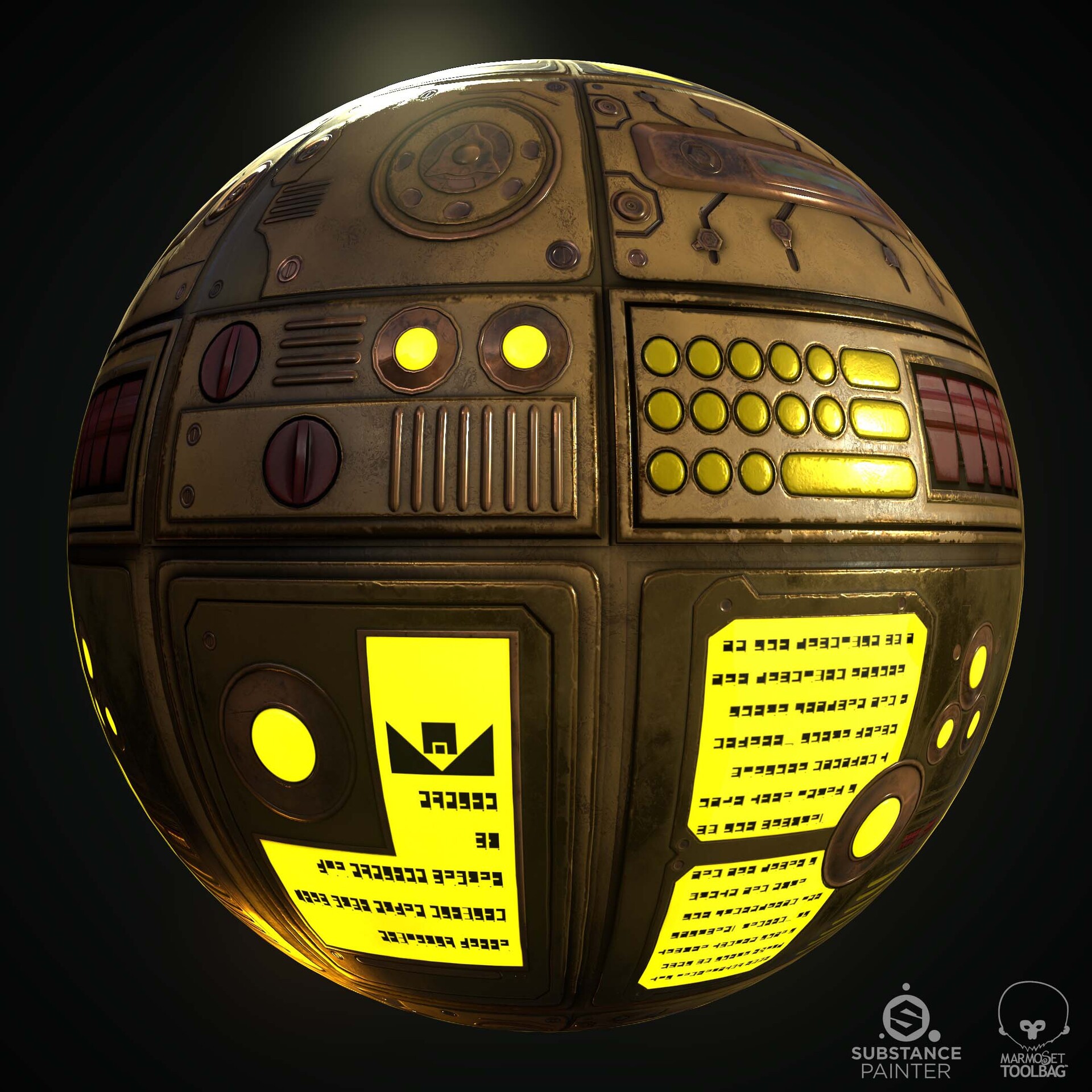 ArtStation - Warframe Grineer Console Trim-Sheet