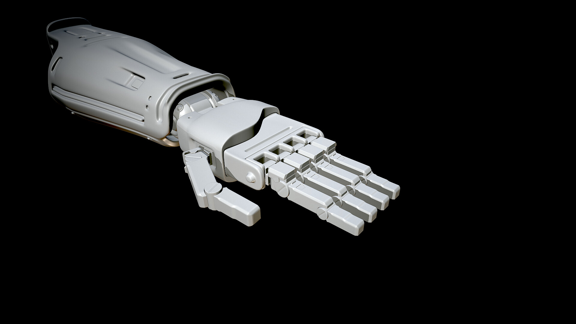 ArtStation - Bionic arm high poly practice