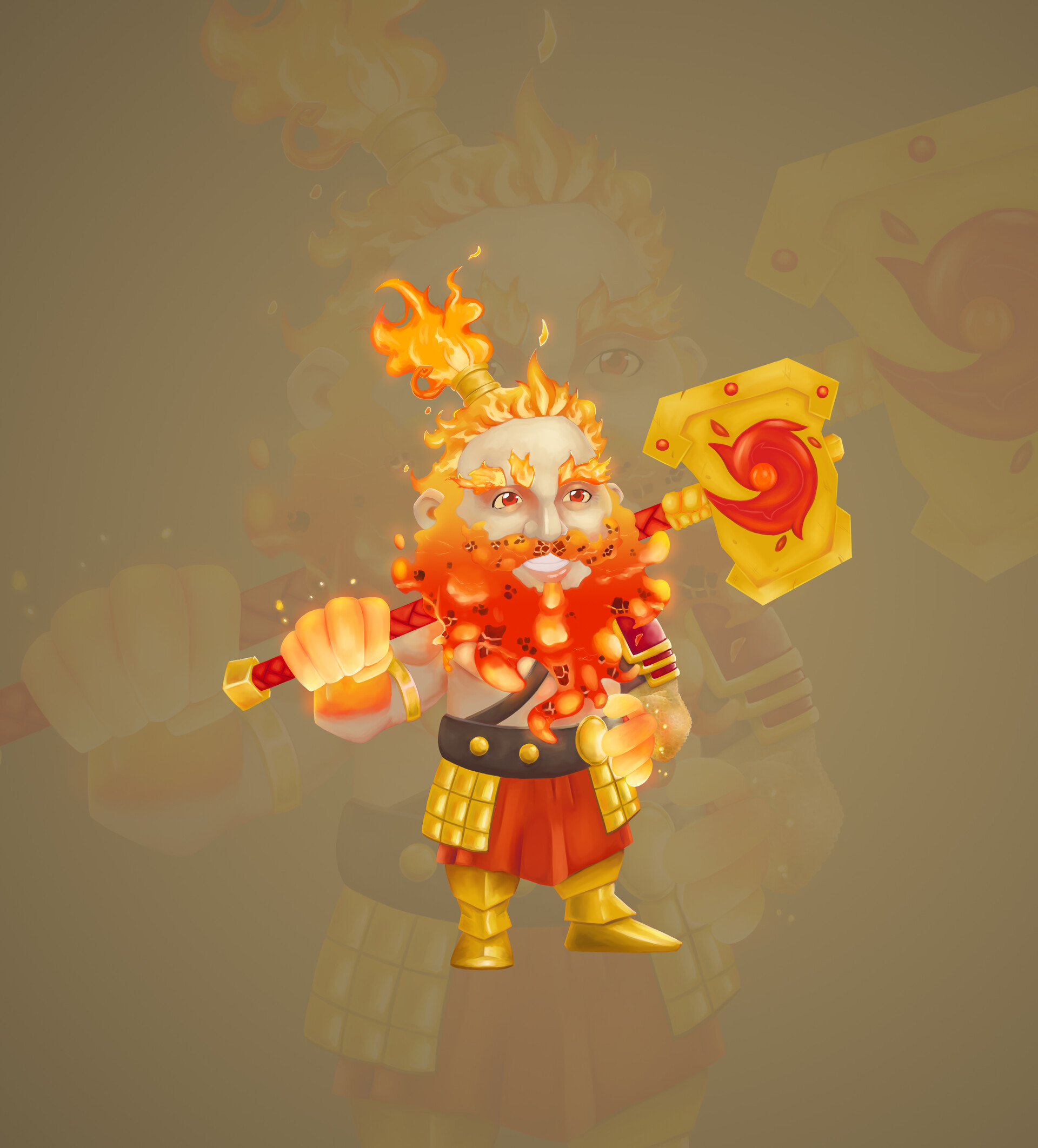 ArtStation - The god of lava