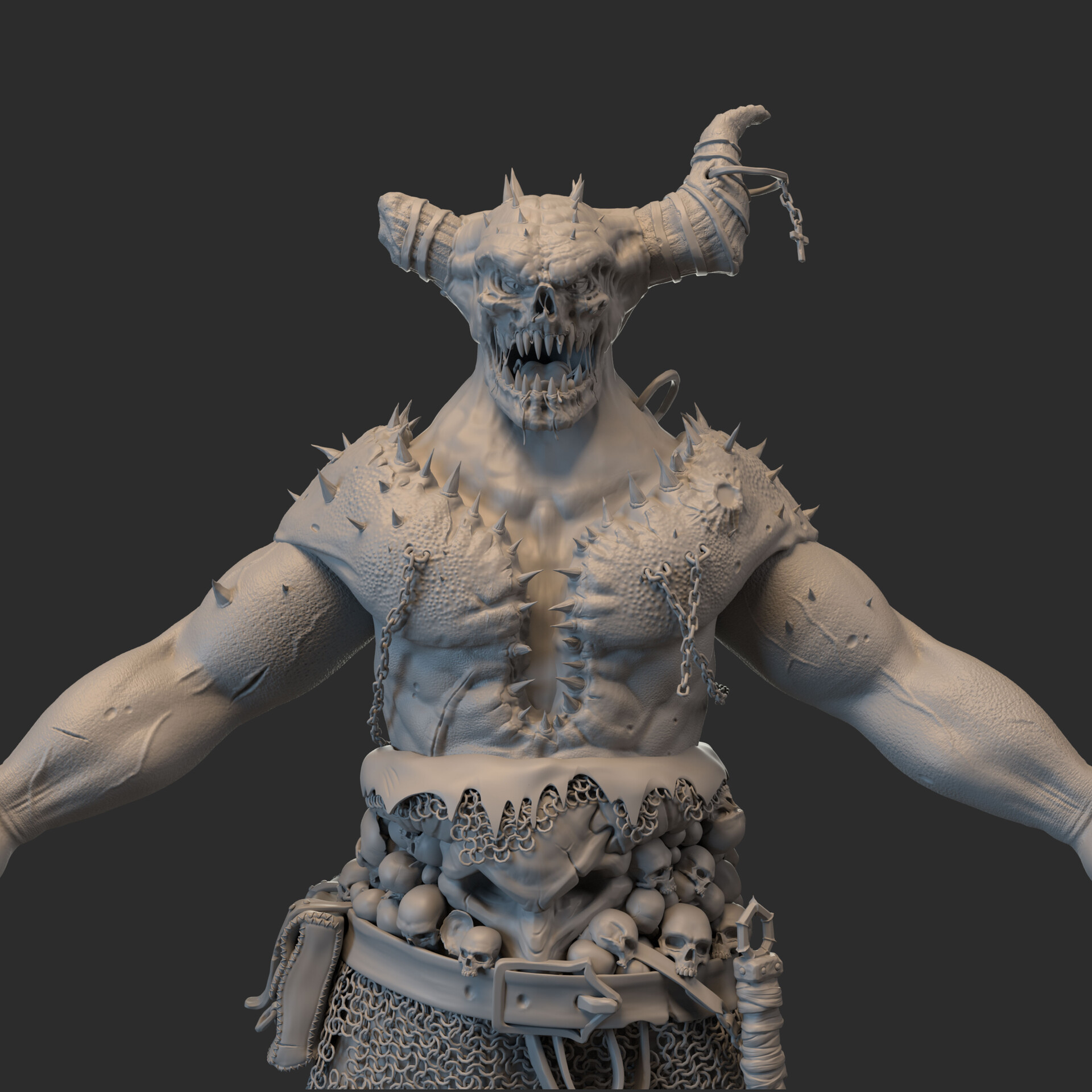 ArtStation - 3D Print Demon Butcher