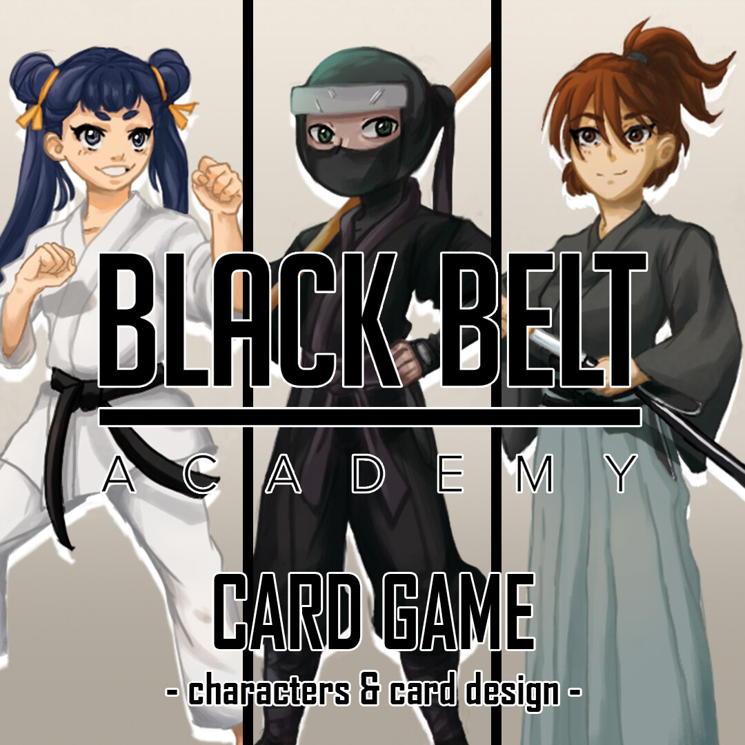 ArtStation - Black Belt Academy Card Game - Characters & Card Design