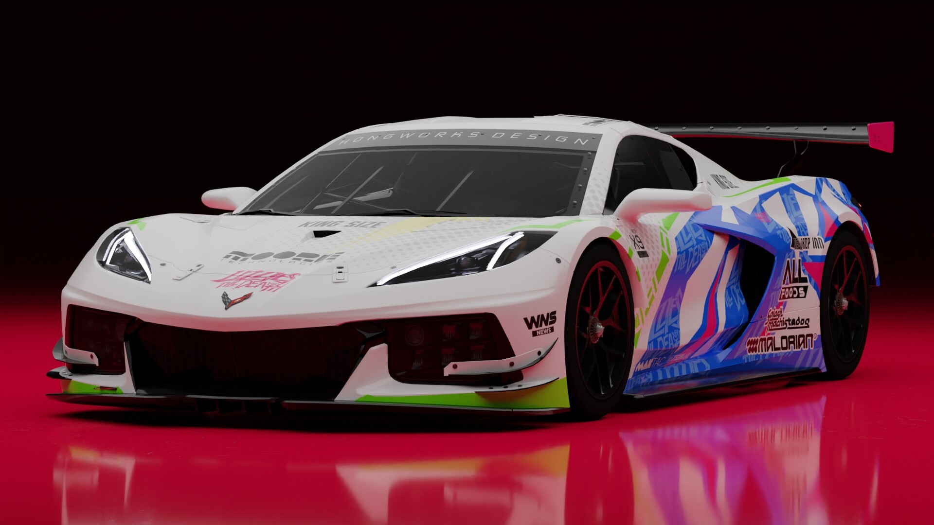 ArtStation - Chevrolet C8R Cyberpunk 2077 livery [Reboot]