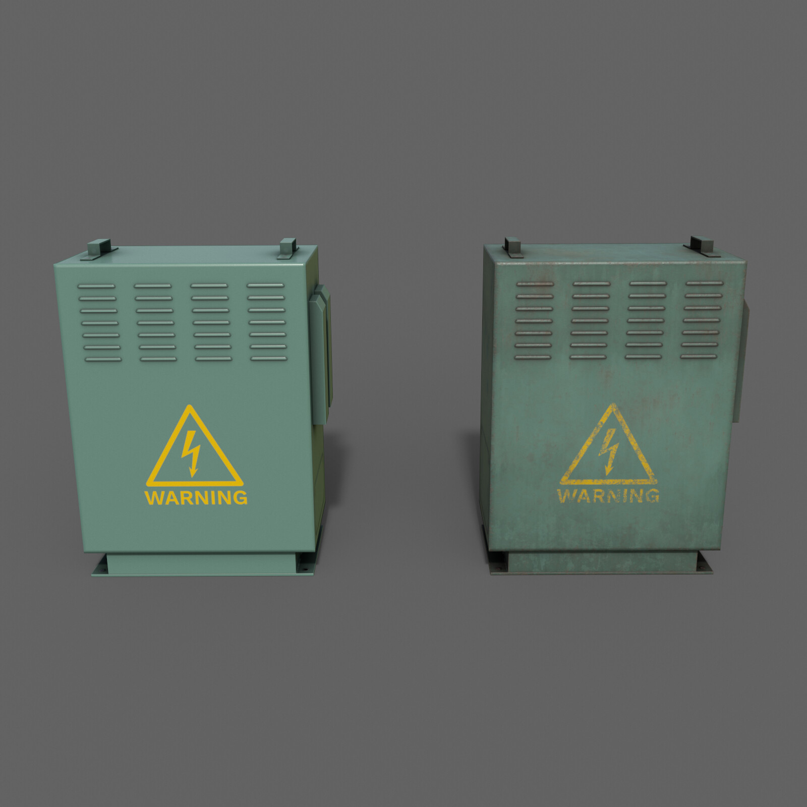 ArtStation - PBR Electric Box (Green) Ver.3