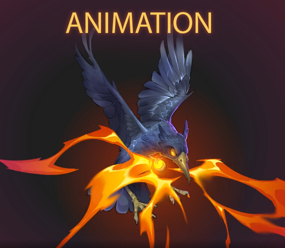 ArtStation - Magic raven animation