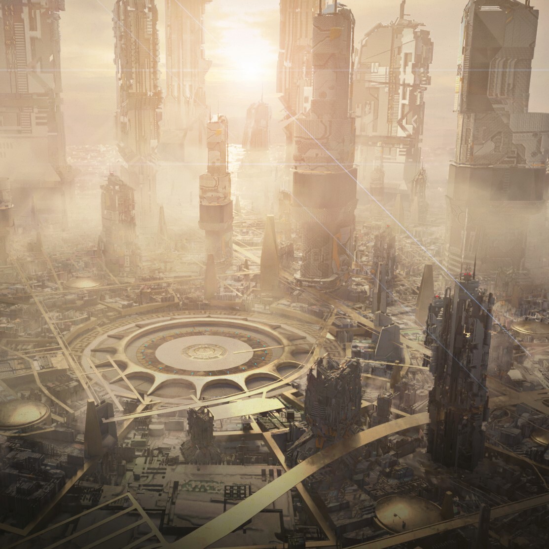 ArtStation - sci fi cityscape