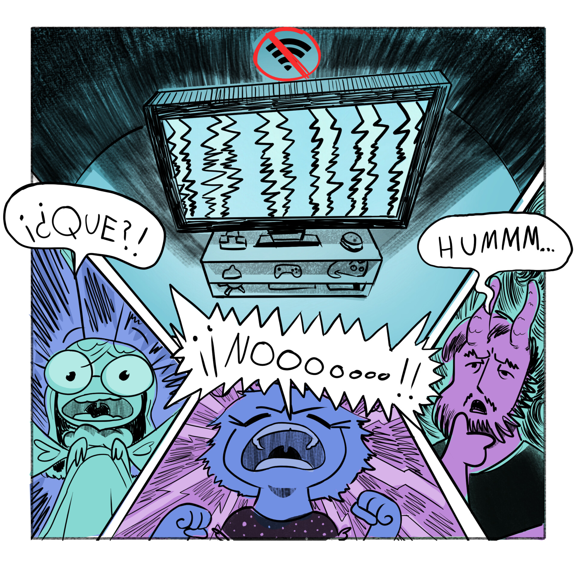 ArtStation - no internet | comic