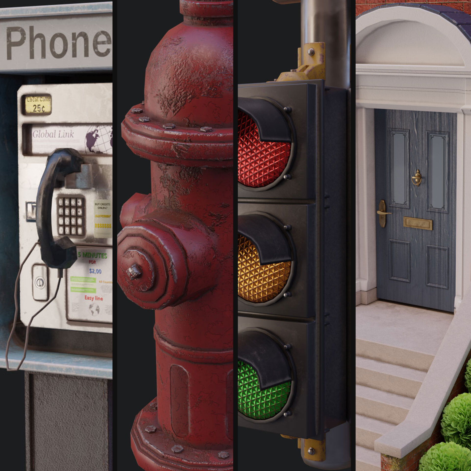 ArtStation - Urban props