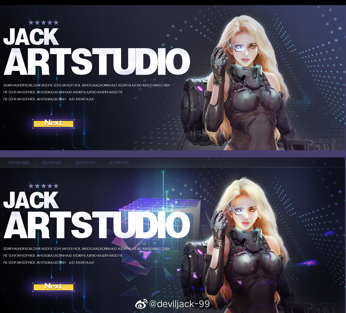 ArtStation - 【JACK游戏UI】GAME UI二次元欧美风中国风2D3D交互界面特效动效创意平面设计广告原画手绘图标摄影C4D插画GUI/ICON/UIUX