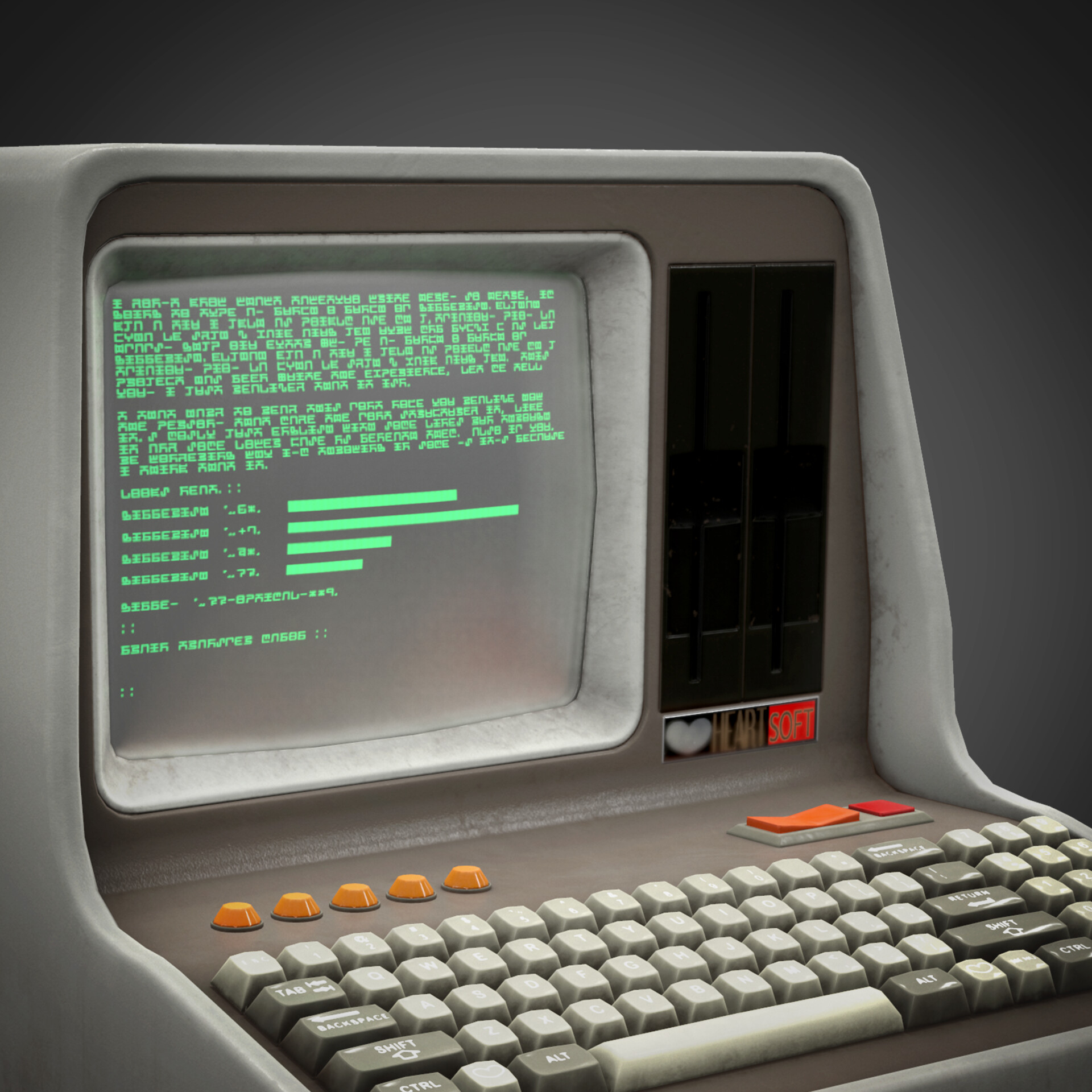 ArtStation - Retro-Futuristic CRT Monitor