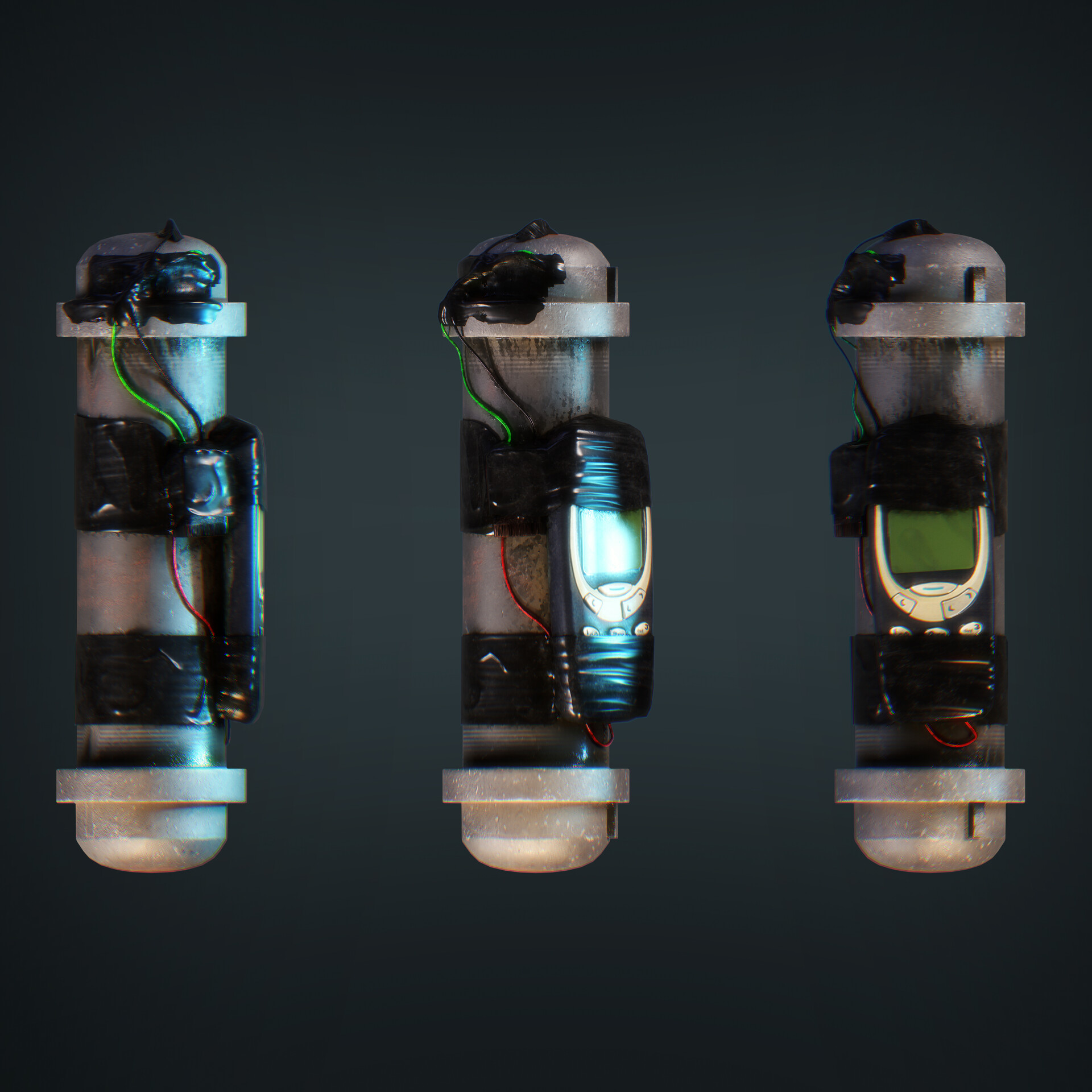 ArtStation - Game Props: IED Pipe Bomb