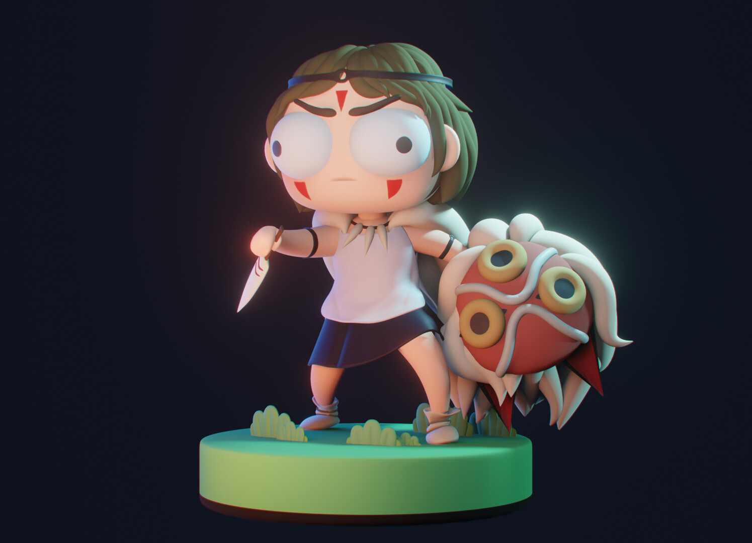 ArtStation - Princess Mononoke