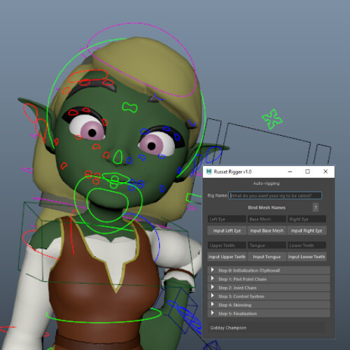 ArtStation - Russet Rigger - MEL Auto-rigging Script