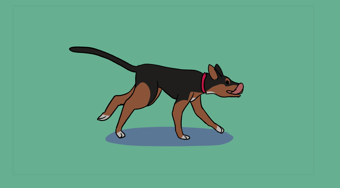 ArtStation - 4-Legged Walk Cycle Practice