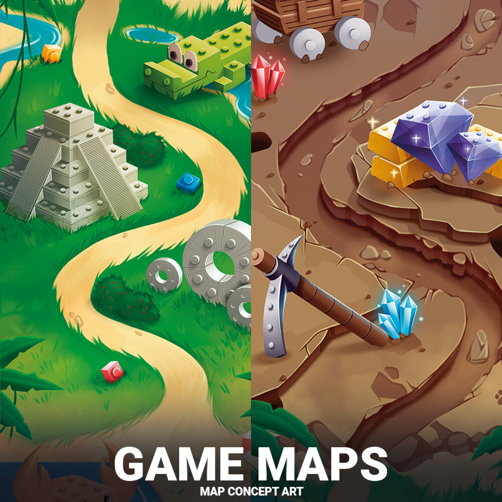 ArtStation - Old Game Maps