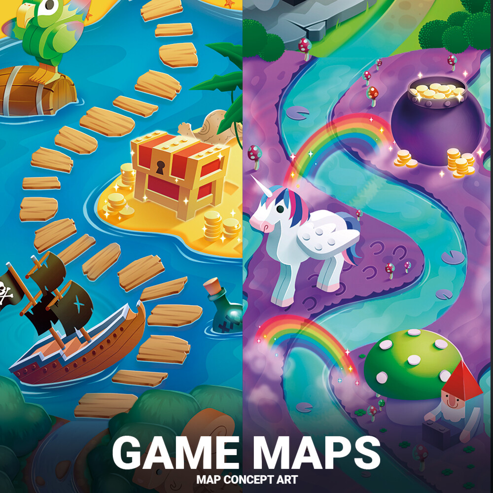 ArtStation - Old Game Maps