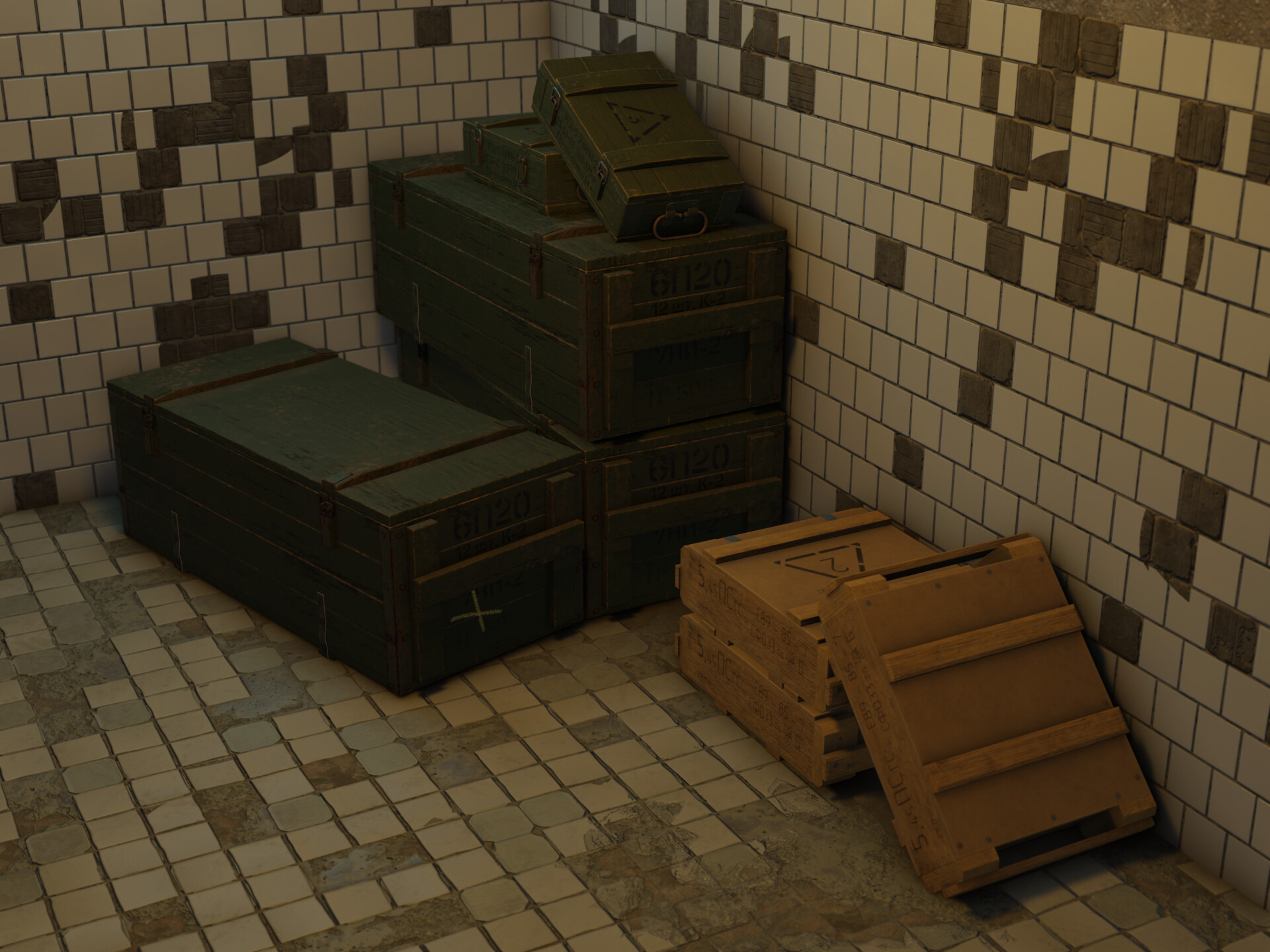 ArtStation - Military boxes (game ready)