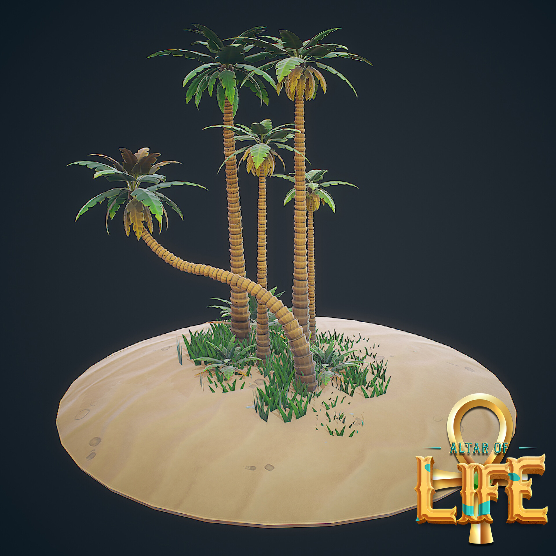 ArtStation - Stylised Palm Trees - Altar of Life