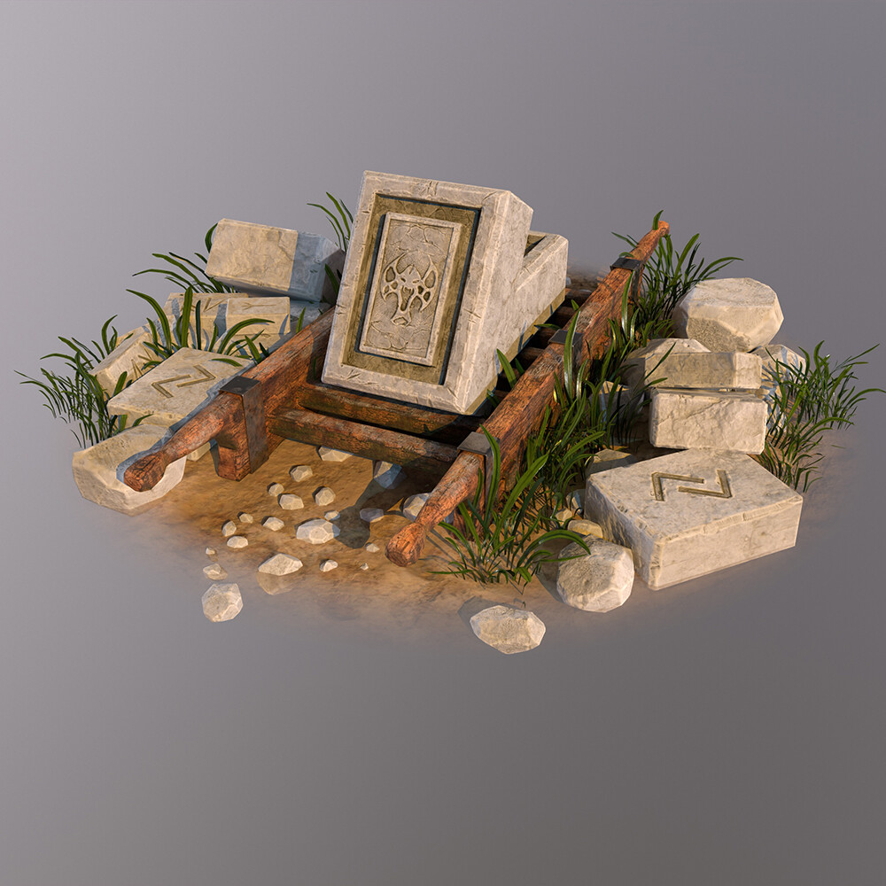 ArtStation - Medieval carry cot