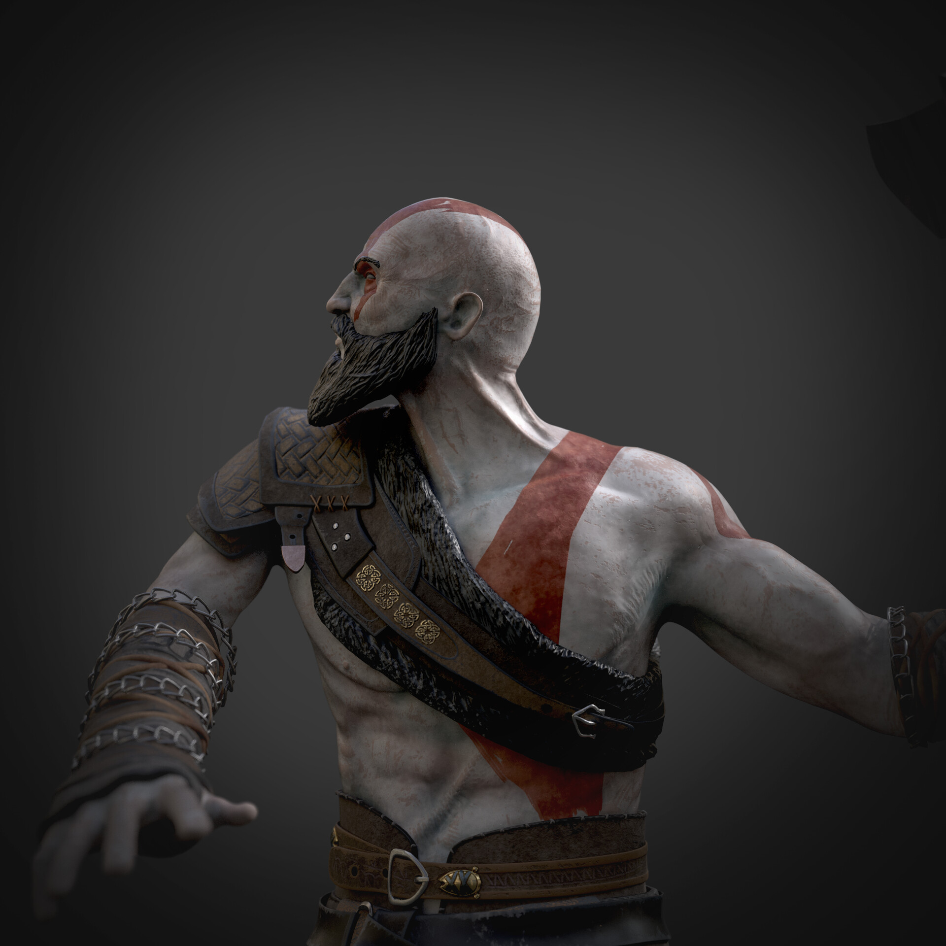 ArtStation - Kratos fanart