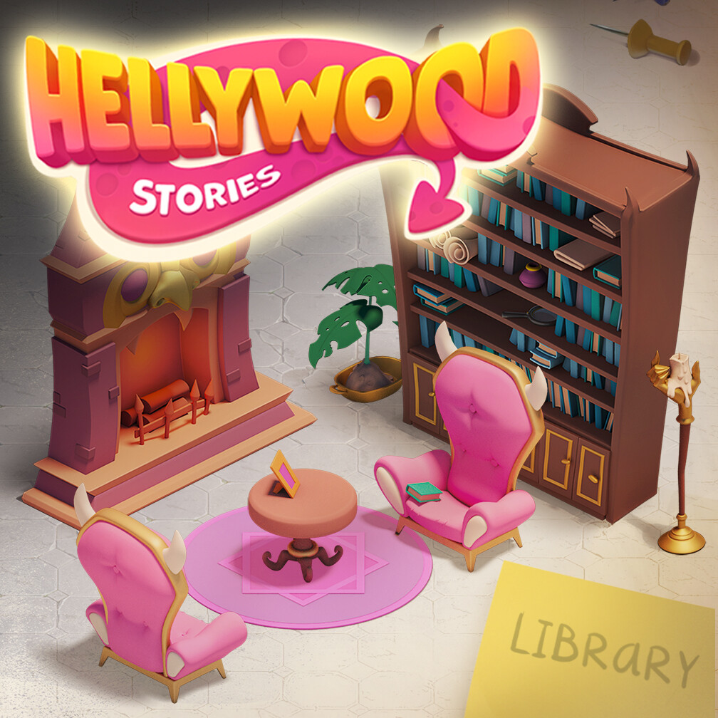 ArtStation - 3D Gaming Props for Lucy’s Ville: Infernal Merge