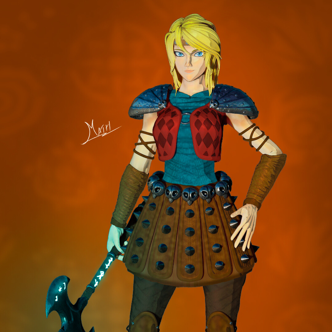 ArtStation - Astrid - How to Train Your Dragon