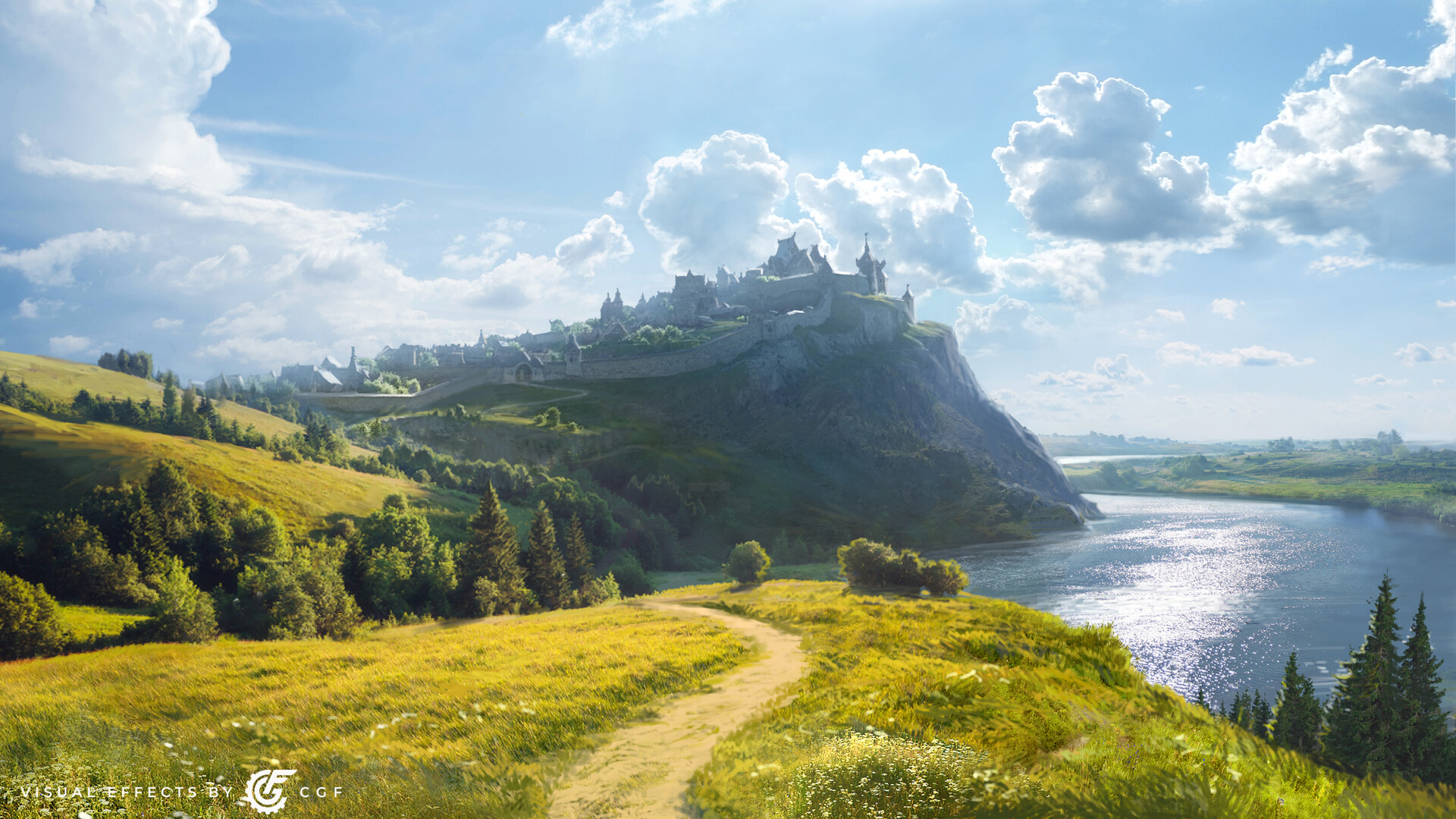 ArtStation - concept art for mattepainting for feature film "Upon the ...