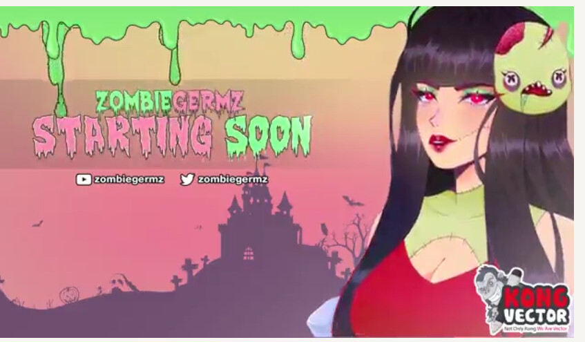 kong vector - Charming Zombie Starting Soon Screen